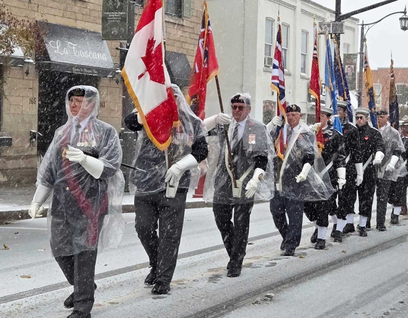Milton Residents Brave Snow to Honour Veterans at 2025 Remembrance Day ...